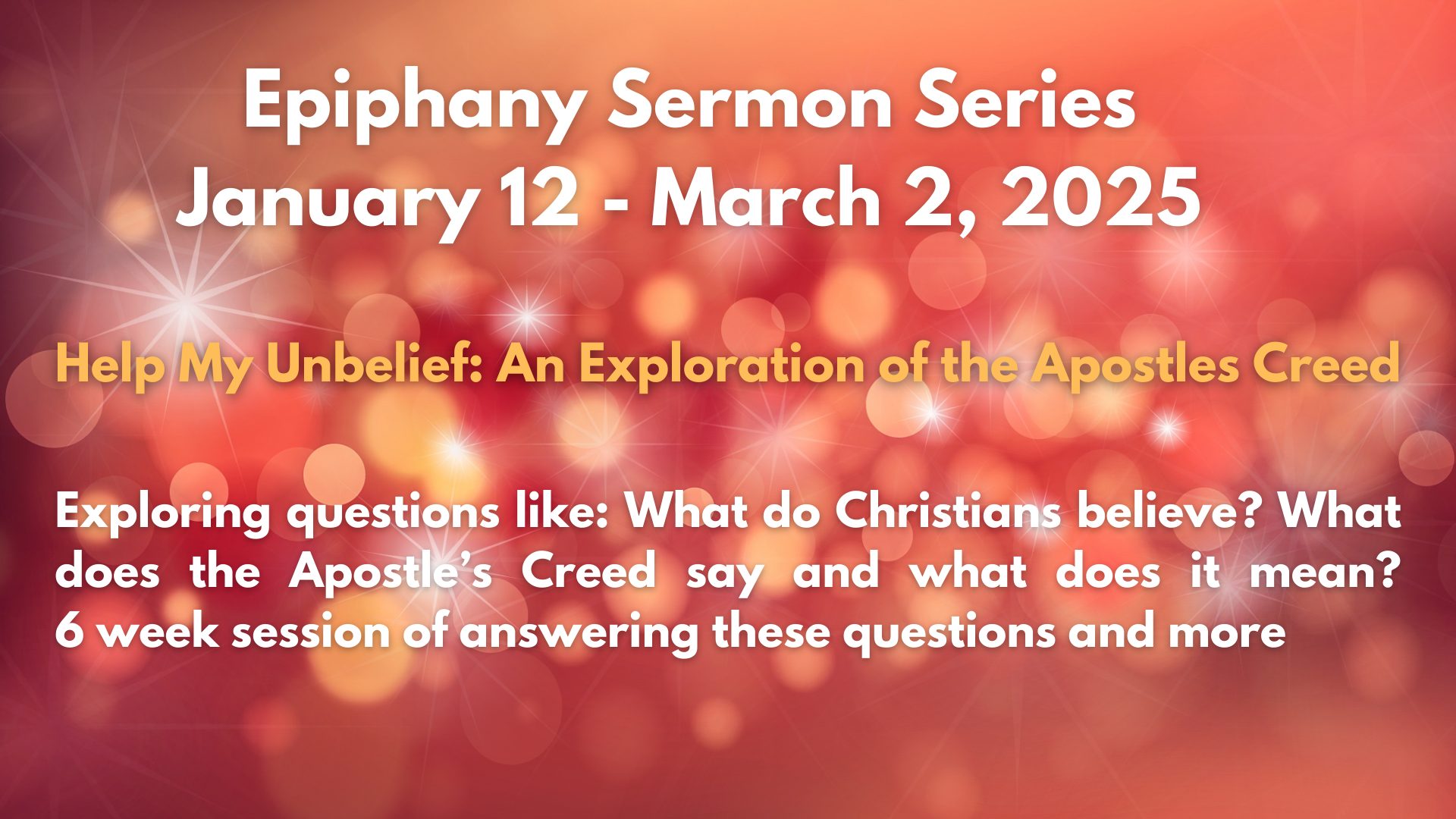 Current Sermon Series